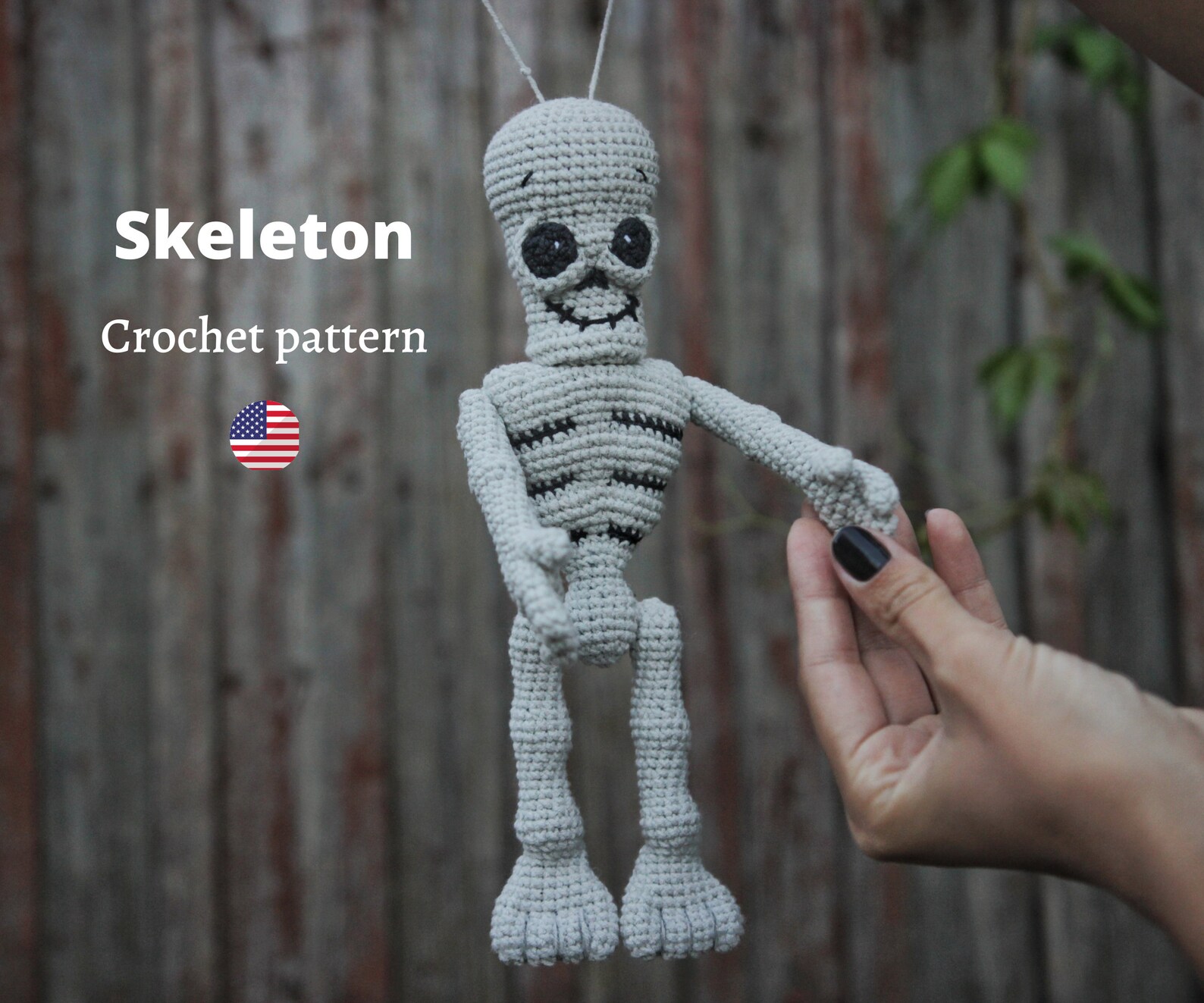 Halloween Crochet Pattern Skeleton Amigurumi Skeleton - Etsy