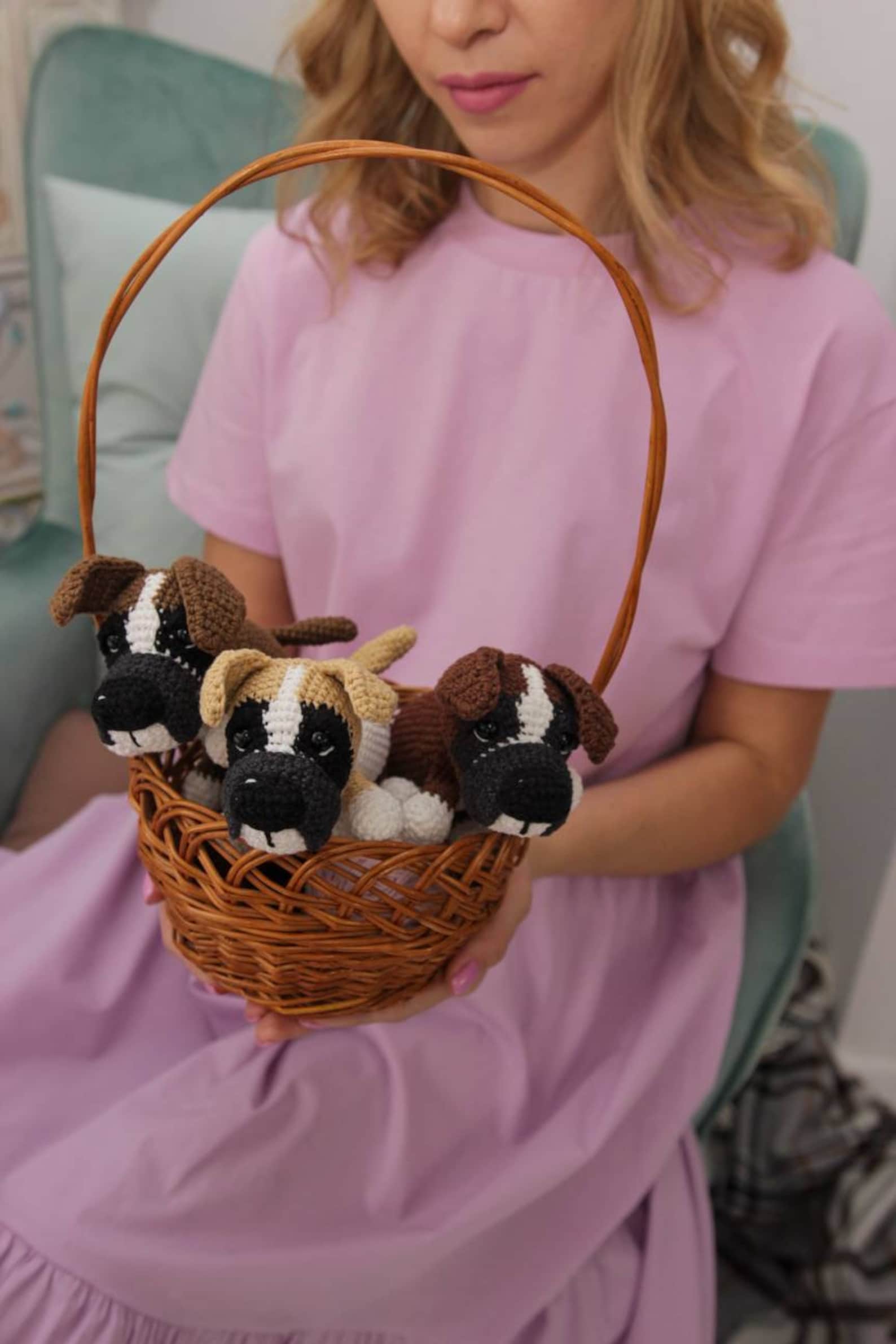 Crochet Boxer Dog Pattern Amigurumi Dog Pattern Boxer - Etsy