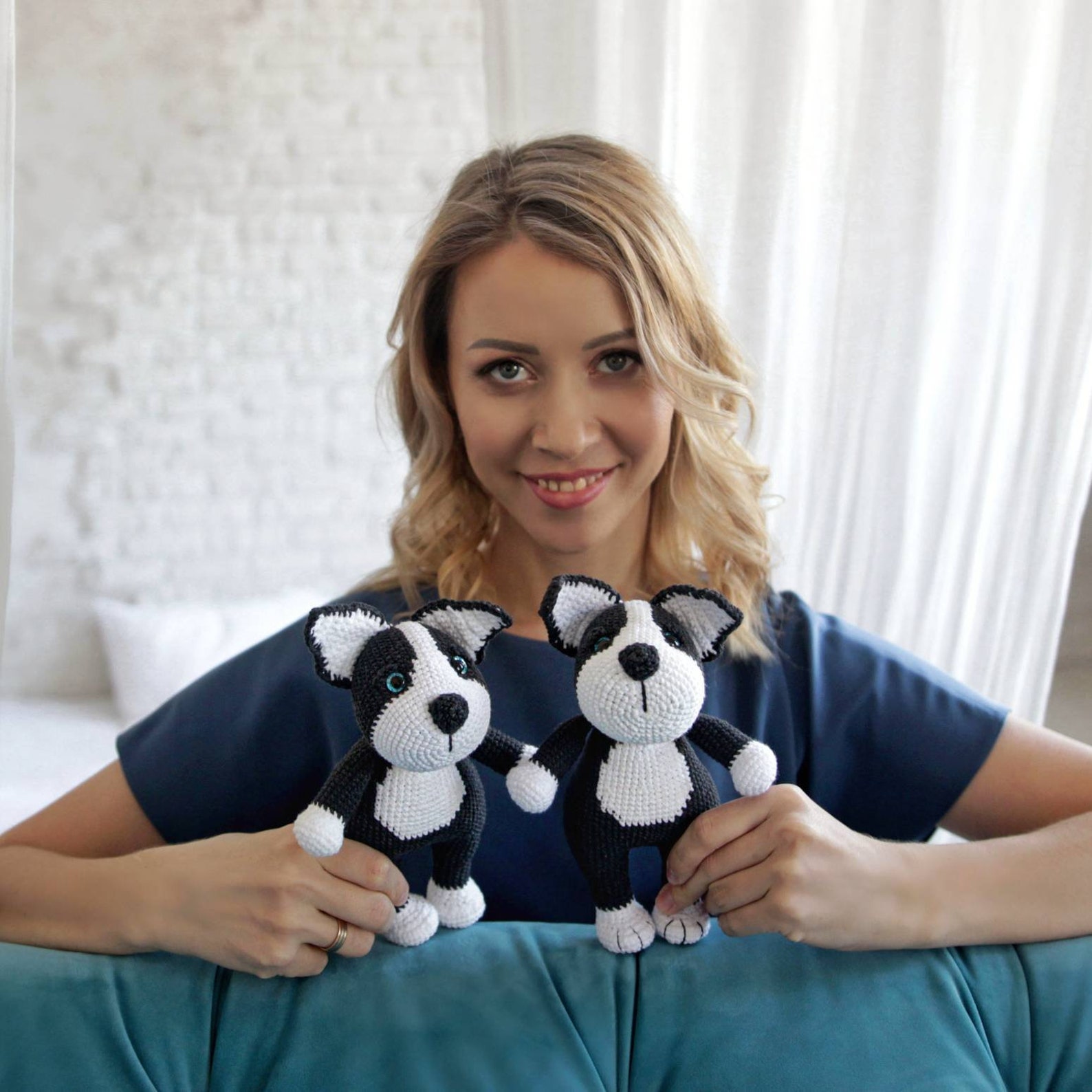 Crochet Dog Pattern Border Collie Dog Amigurumi Puppy - Etsy