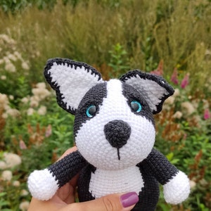Crochet Dog Pattern Border Collie Dog Amigurumi Puppy - Etsy Denmark