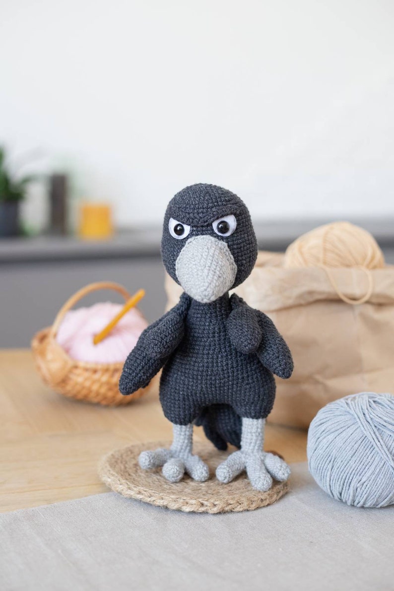 The Raven Crochet Halloween Pattern CROW Crochet PDF Pattern - Etsy