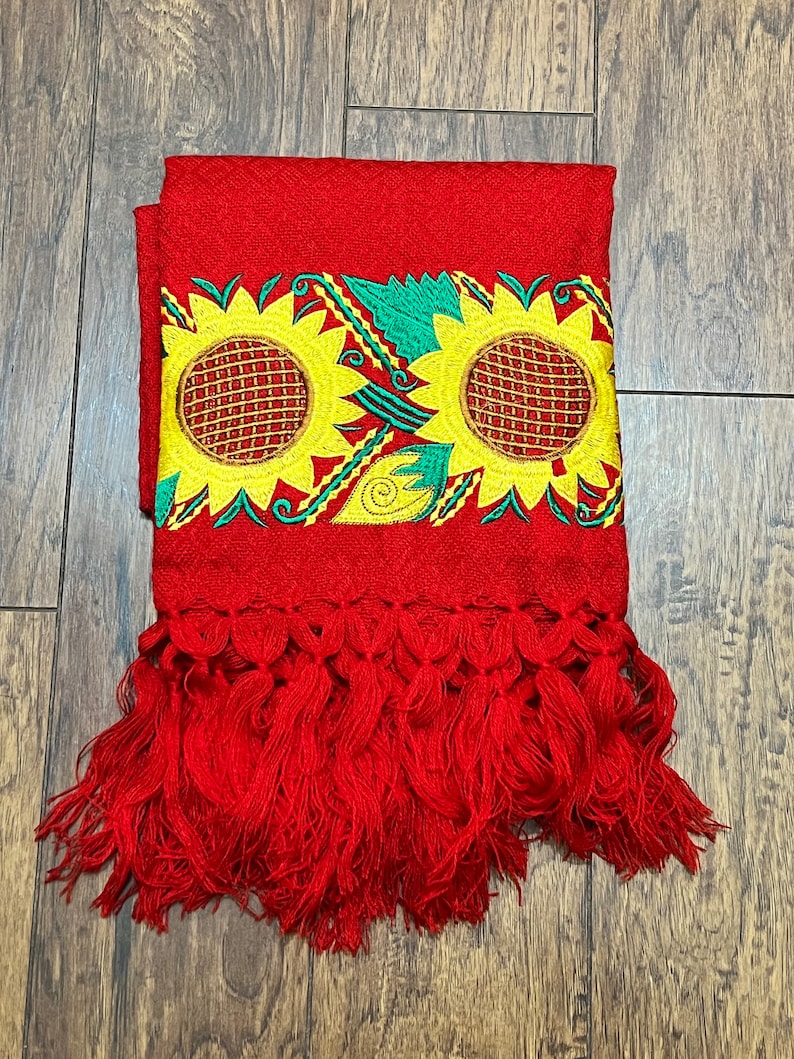 Mexican Rebozo Beautiful Shawl Wraps With Flowered Embroidery - Etsy