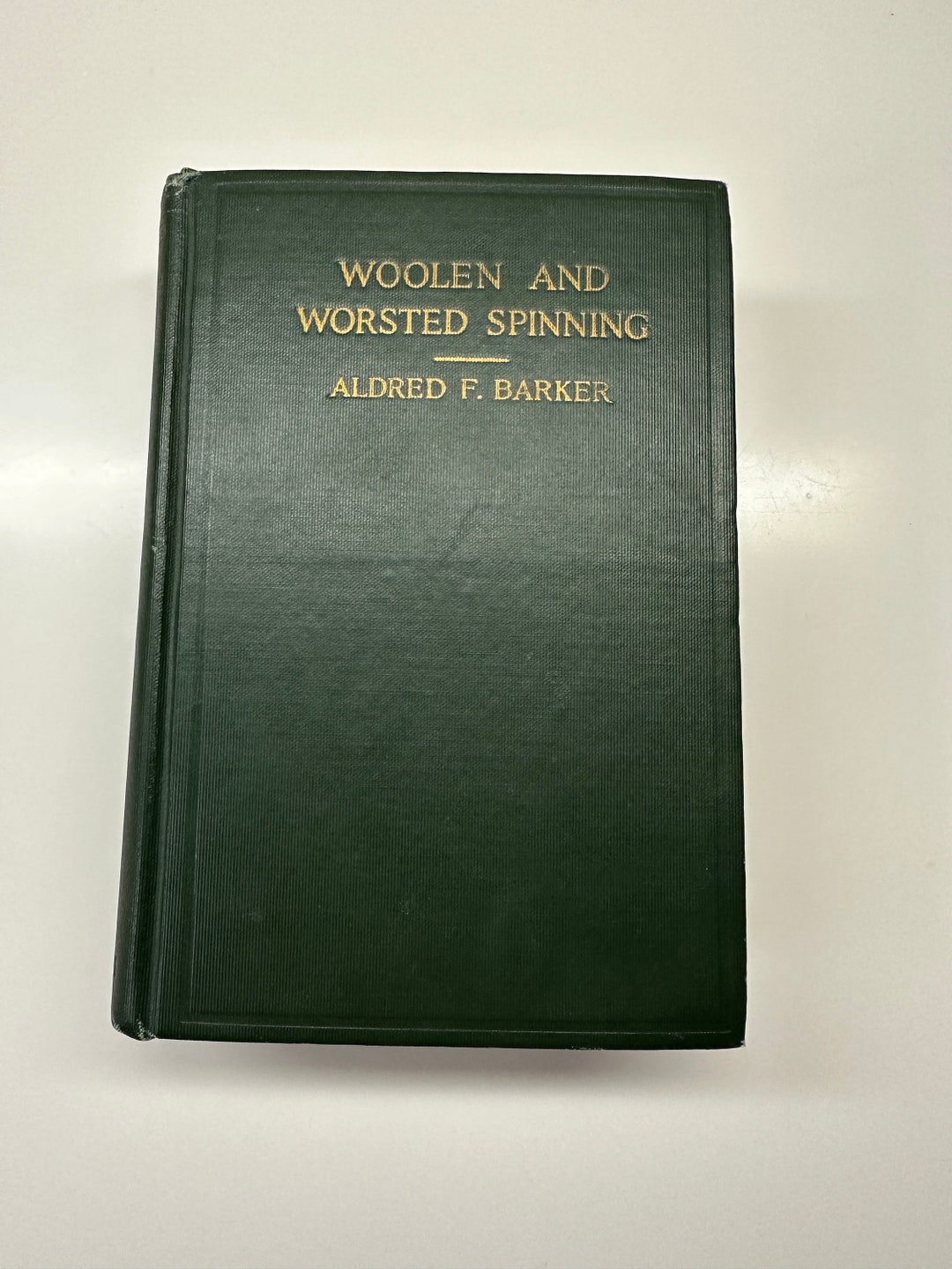 Woolen and Worsted Spinning, by Alfred E. Barker, 1922 - Etsy
