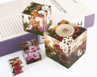 Cube Silicone Mold for Home Decoration DIY 5 Sizes Square Epoxy Resin ...