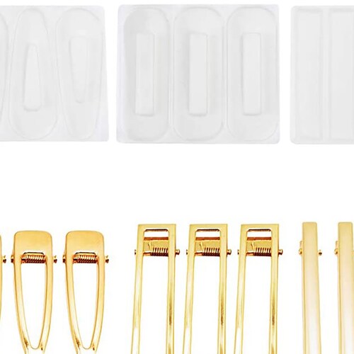 Hair Clips Resin Mold Hair Pin Mold Hair Barrette Silicone - Etsy