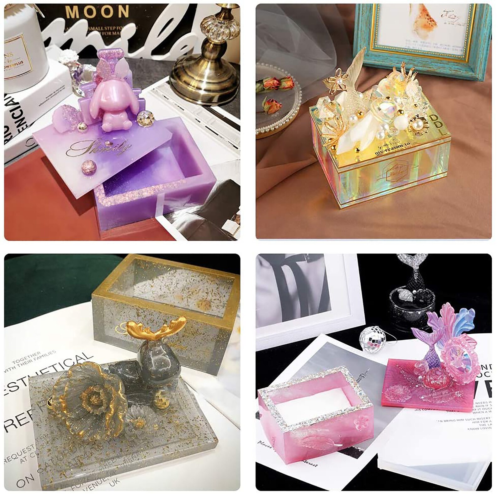 Tissue Box Resin Mold Storage Box Resin Silicone Mold - Etsy