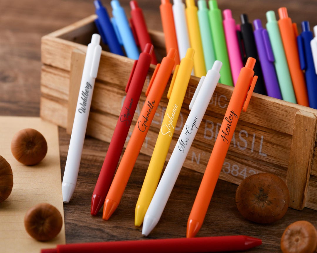 Custom Personalized Pen, Bright Macaron Colors, Ideal Anniversary or ...