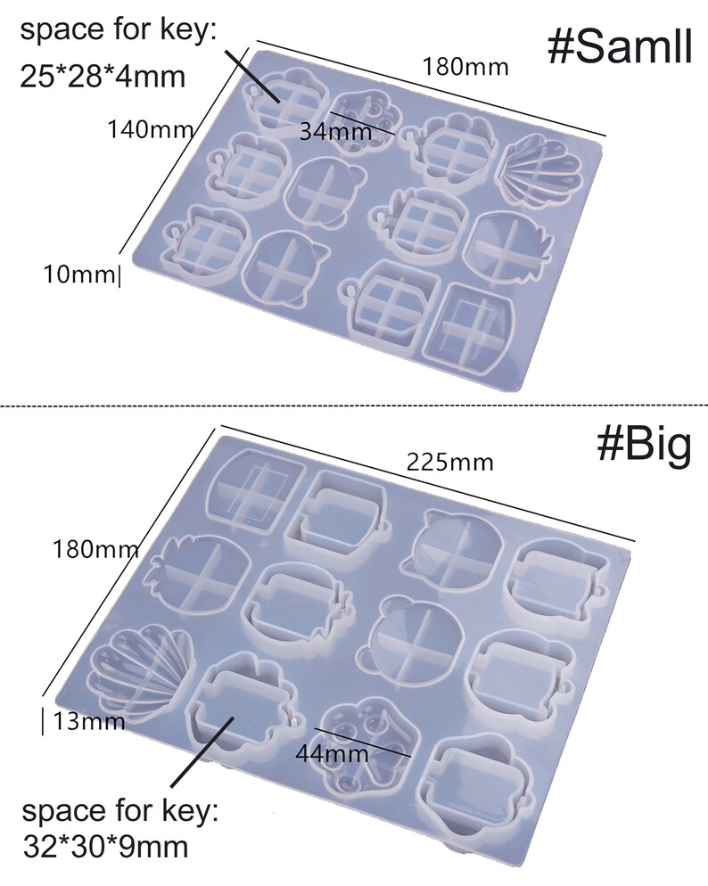 Key Topper Resin Mold Key Protector Resin Mold Hangable - Etsy