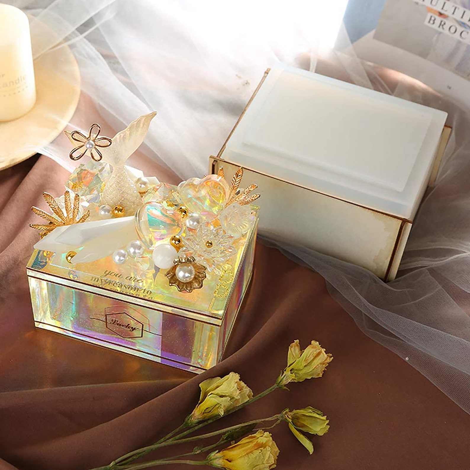 Tissue Box Resin Mold Storage Box Resin Silicone Mold - Etsy