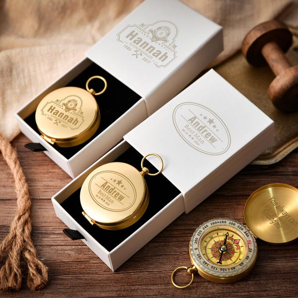 Personalized Compass - Etsy