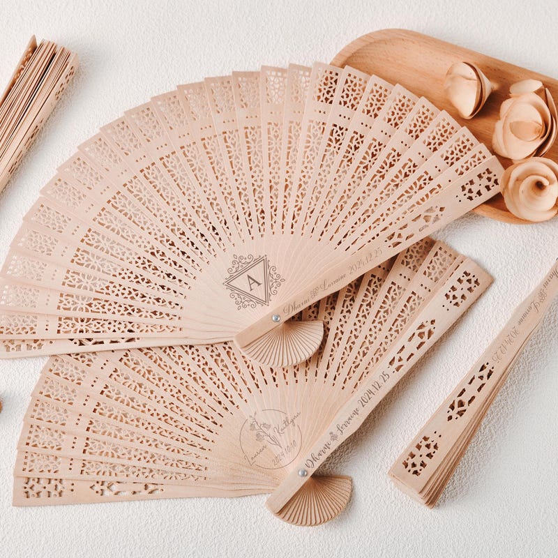 Personalized Hand Fans - Etsy