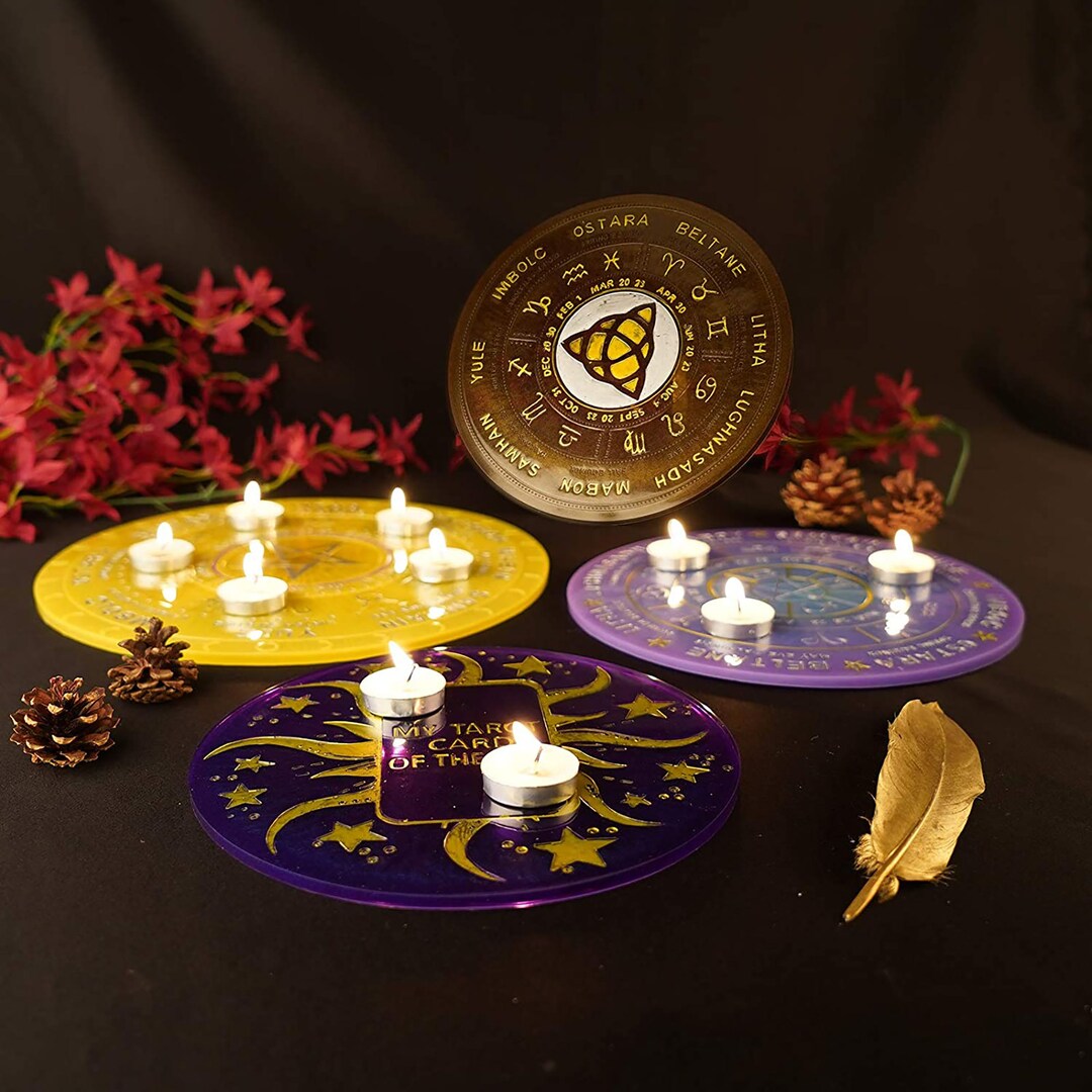 Tarot Divination Board Mold, Compass Divination Mat Resin Mold ...