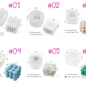 Bubble Candle Mold Bubble Cube Candle Mold Geometric Candle - Etsy
