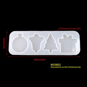Christmas Tree Resin Mold Set, Resin Mold Kit for Christmas, Christmas ...