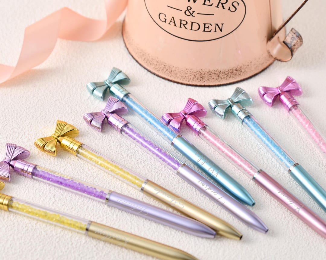 Personalized Bow Ballpoint Pen, Unique Wedding Keepsakes, Personalized ...