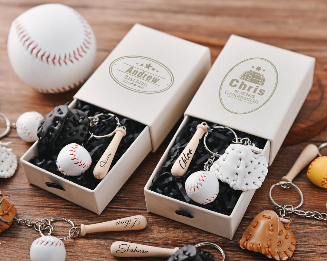 Customized Baseball Keychains, Perfect Gift for Baseball Fans ...