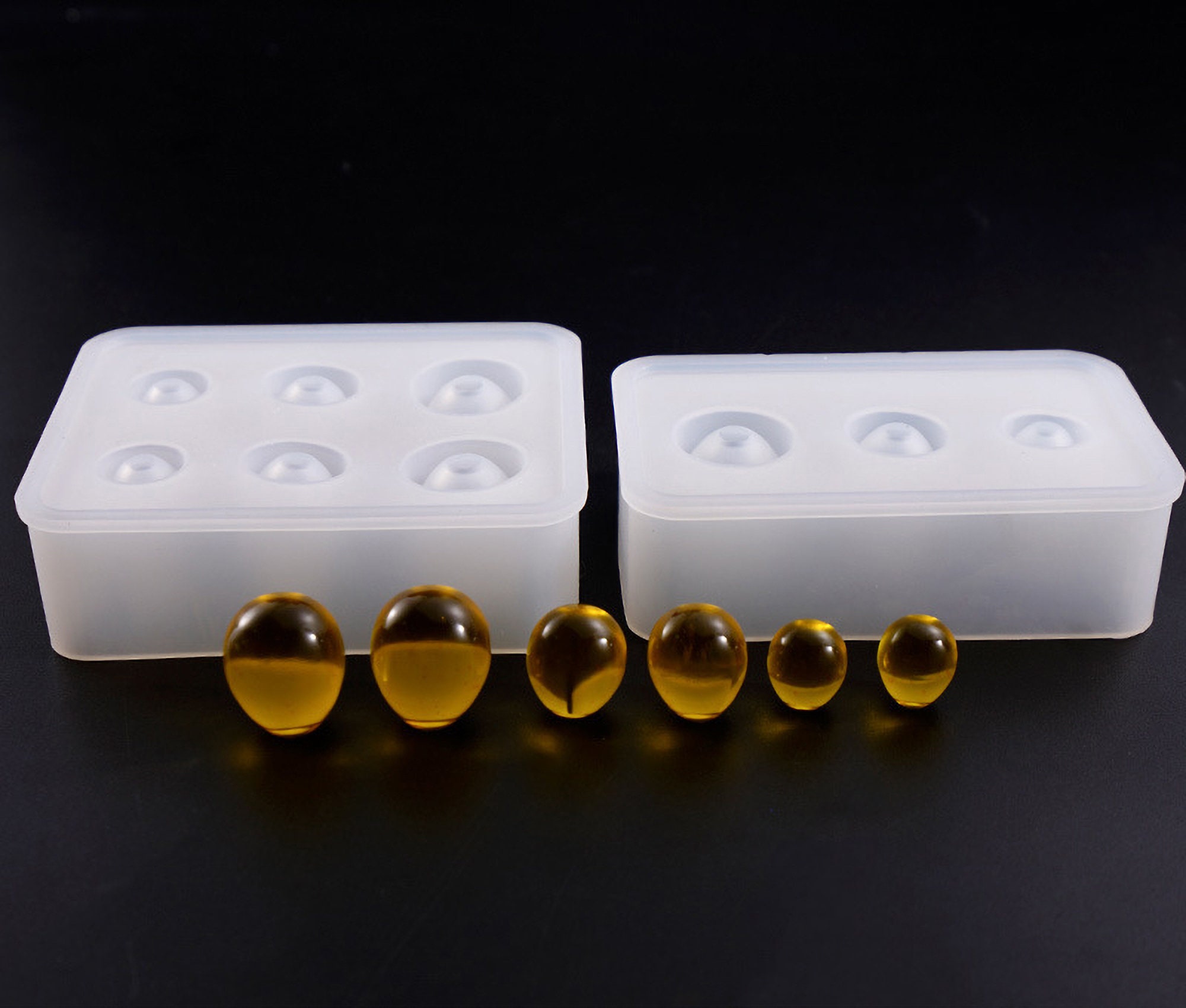 3D Sphere Silicone Mold Egg Shape Silicone Mold Resin Molds | Etsy