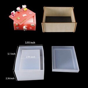 Tissue Box Resin Mold, Storage Box Resin Silicone Mold, Jewelry Box ...