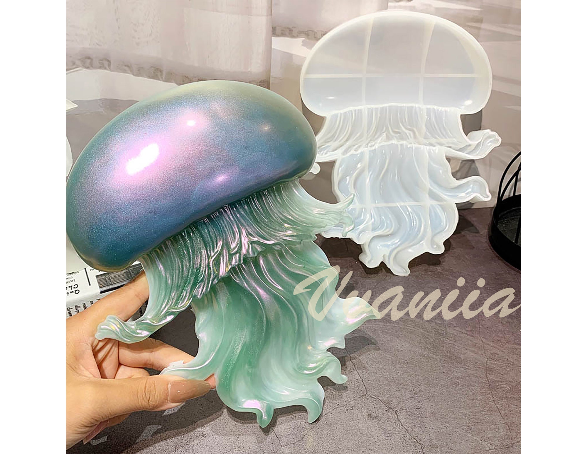 Jewelry Making & Beading Craft Supplies & Tools Large Jellyfish Resin ...