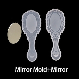 Comb Mirror Resin Mold, Hair Comb Silicone Mold, Mirror Silicone Mold ...