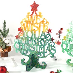 Christmas Tree Resin Mold Set, Resin Mold Kit for Christmas, Christmas ...