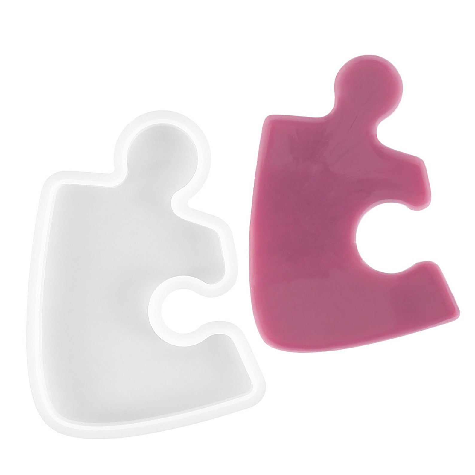 Puzzle Coaster Resin Mold Puzzle Pieces Coaster Mold | Etsy