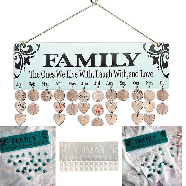 Resin Birthday Calendar - Etsy