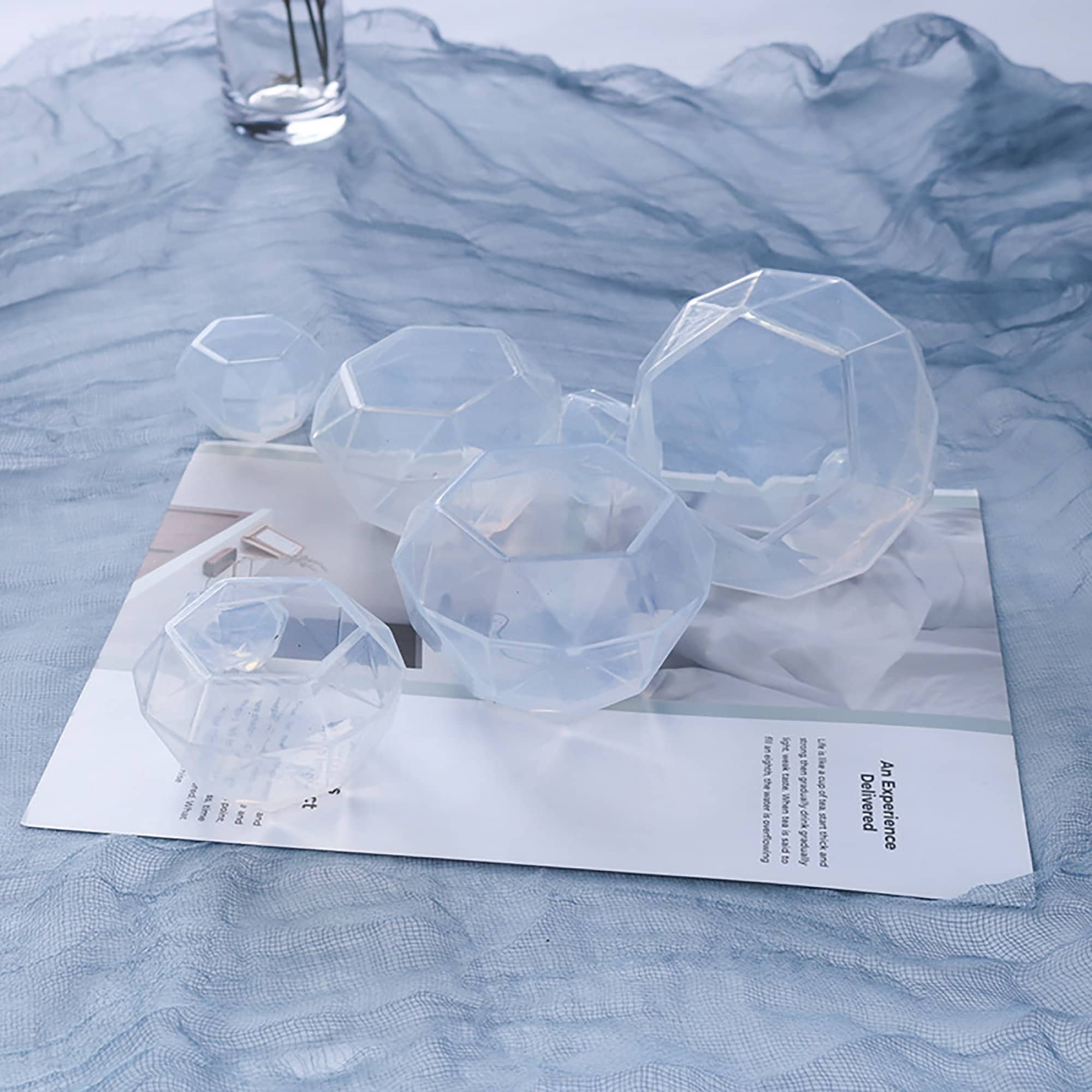 Diamond Shape Resin Mold Clear Silicone Mold for Dried | Etsy