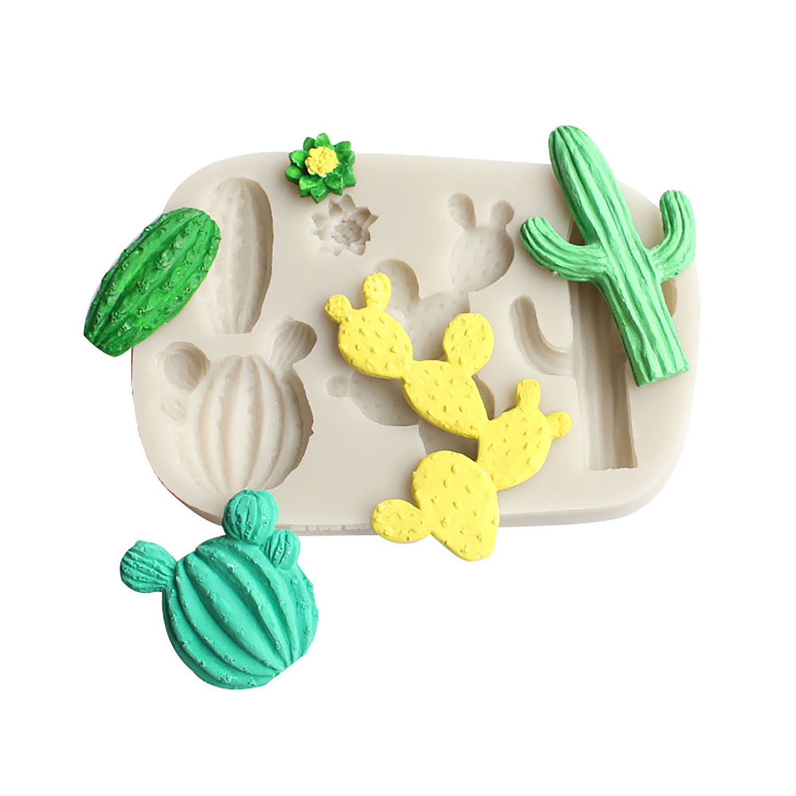Cactus Silicone Mold Cactus Plant Silicone Mold DIY Fondant - Etsy