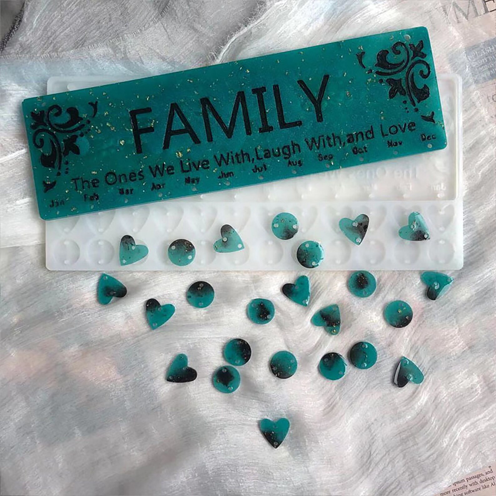 Calendar Resin Mold Family Birthday Calendar Recording Board - Etsy