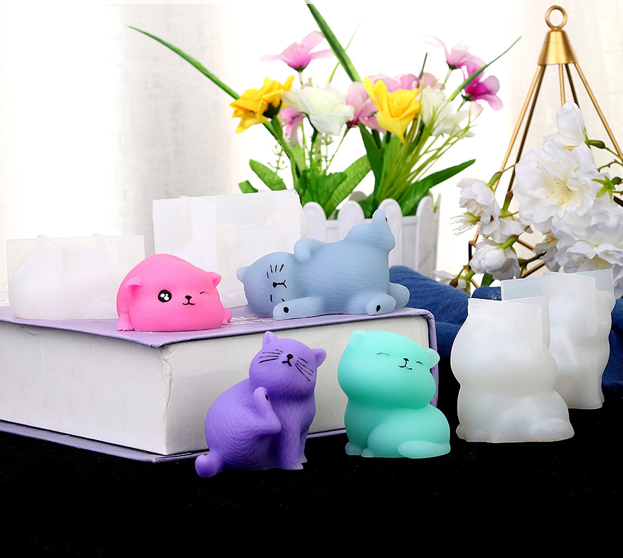 Cat Resin Mold 3D Cat Kitten Silicone Mold Animal Epoxy - Etsy Australia