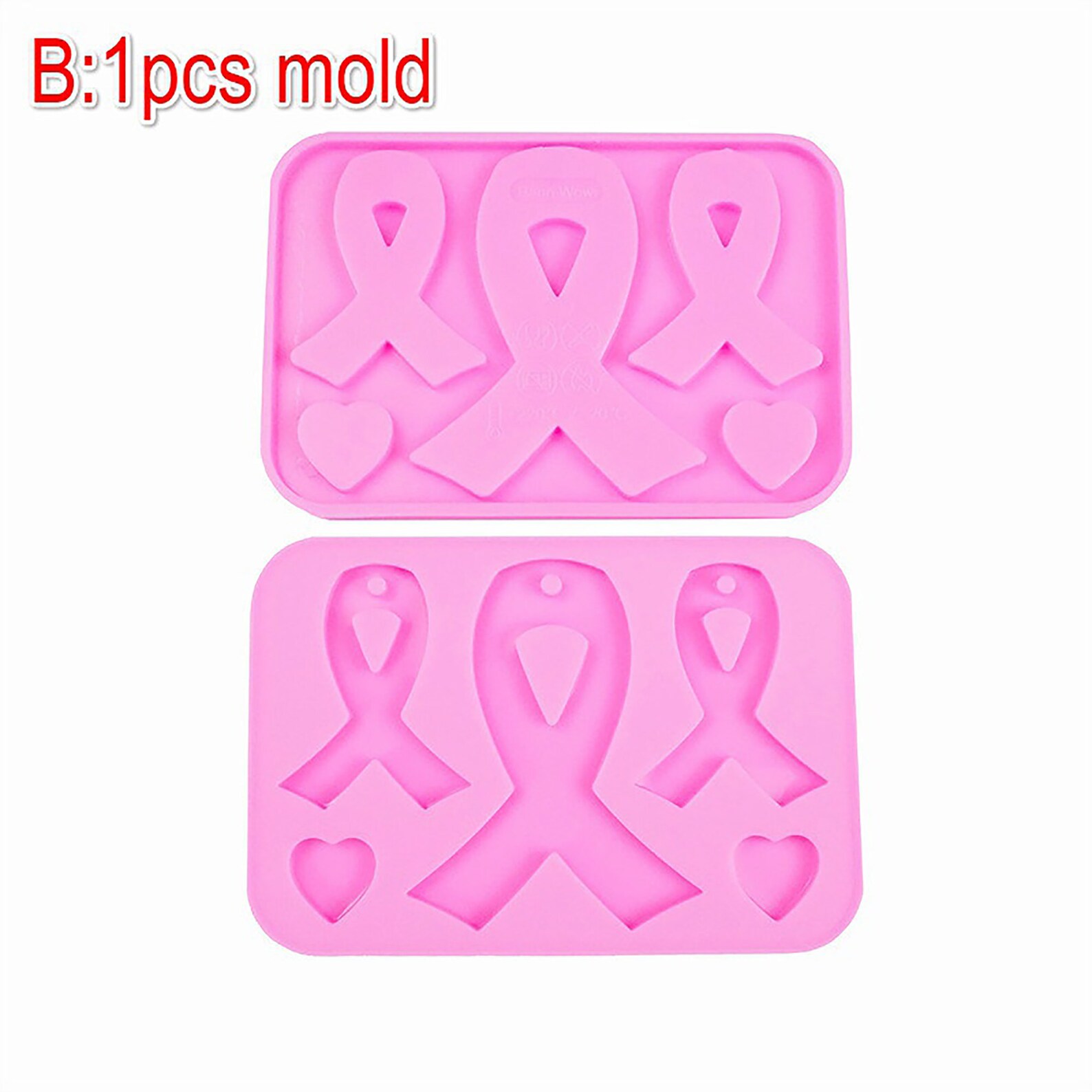 Awareness Ribbon Silicone Mold Ribbon Keychain Mold Shinny | Etsy