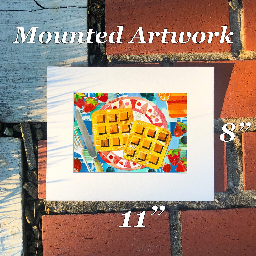 Waffle Mounted Print Wall Art Home Decor Birthday Party Original ...