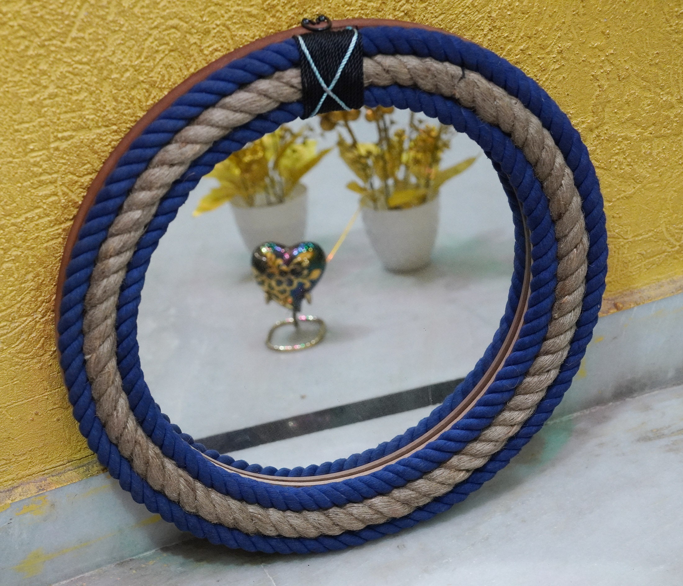 Wall Rope Mirror Nautical Premium Accentuated Mirror Maritime - Etsy