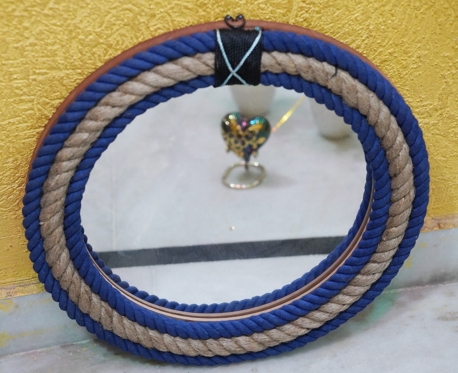 Wall Rope Mirror Nautical Premium Accentuated Mirror Maritime - Etsy