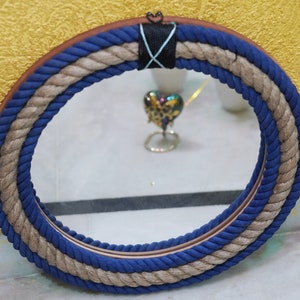 Wall Rope Mirror Nautical Premium Accentuated Mirror Maritime - Etsy