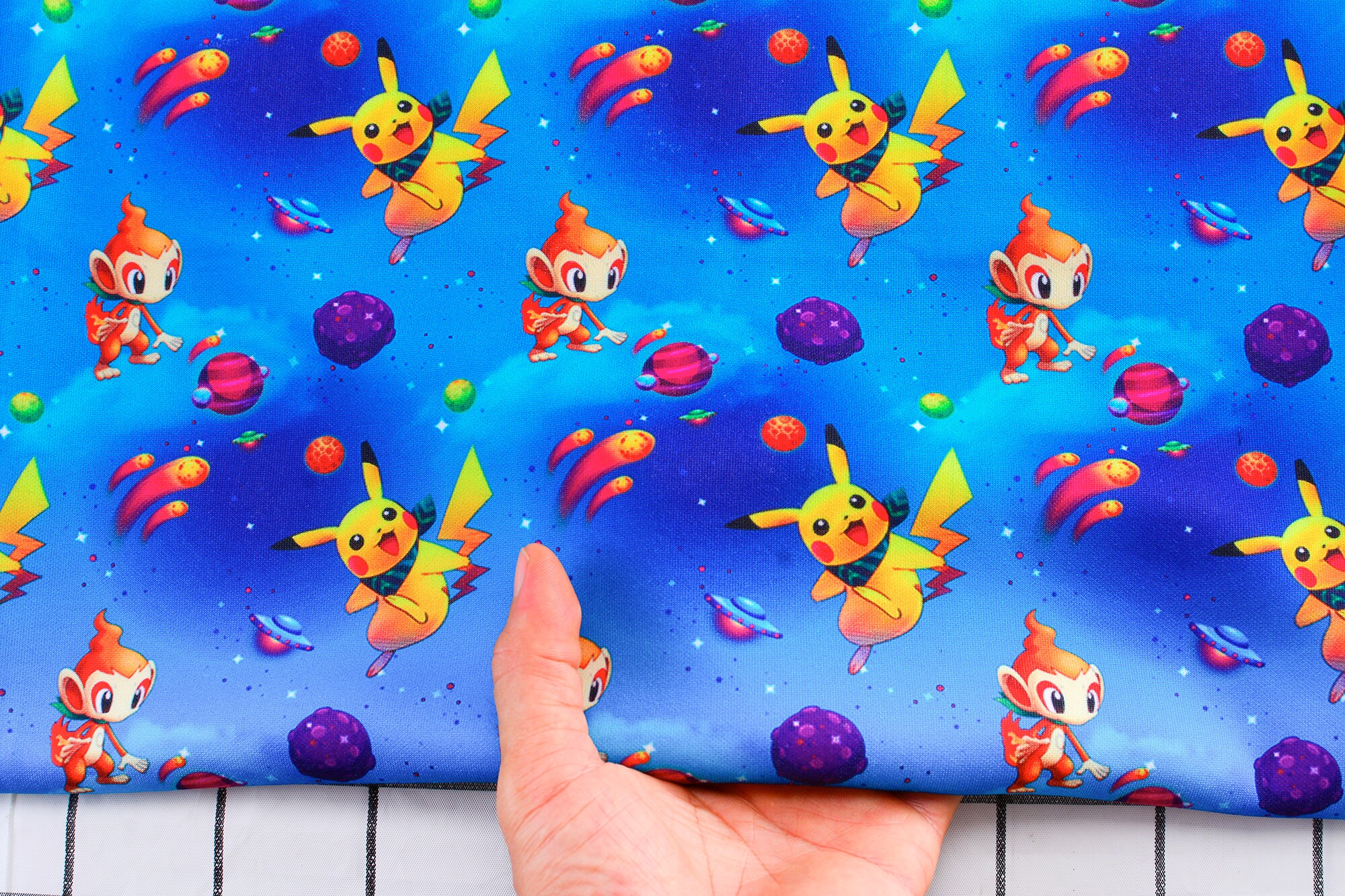 Pokemon Pikachu Polyester Fabric Pokemon Fabric Masks | Etsy