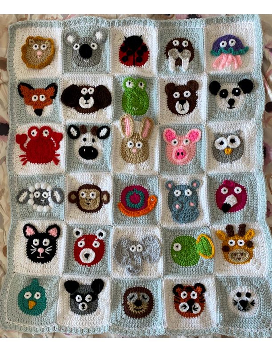 Hand Made Zoo Animals Baby Blanket – Soft, Adorable & Perfect for ...