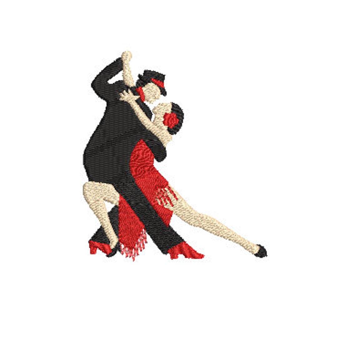 Tango Dance Couple Embroidery Design | Etsy