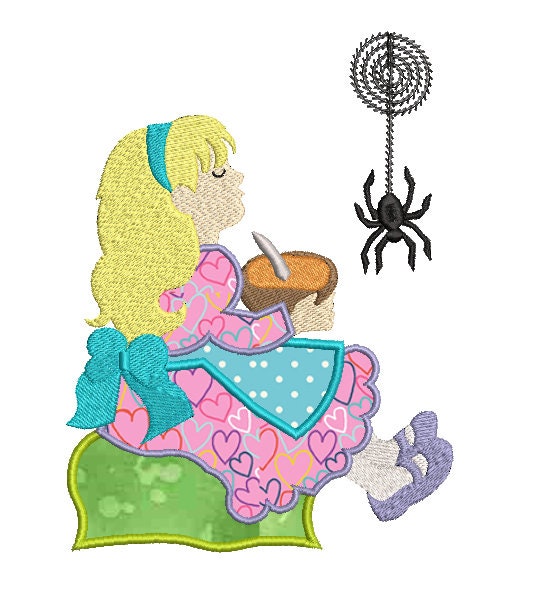 Nursery Rhymes Book Pages – Little Miss Muffet - Etsy