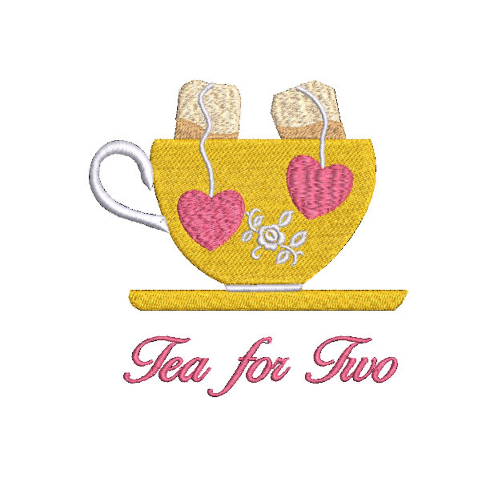 Afternoon Tea Set of 6 - 4x4 Machine Embroidery Designs - Etsy