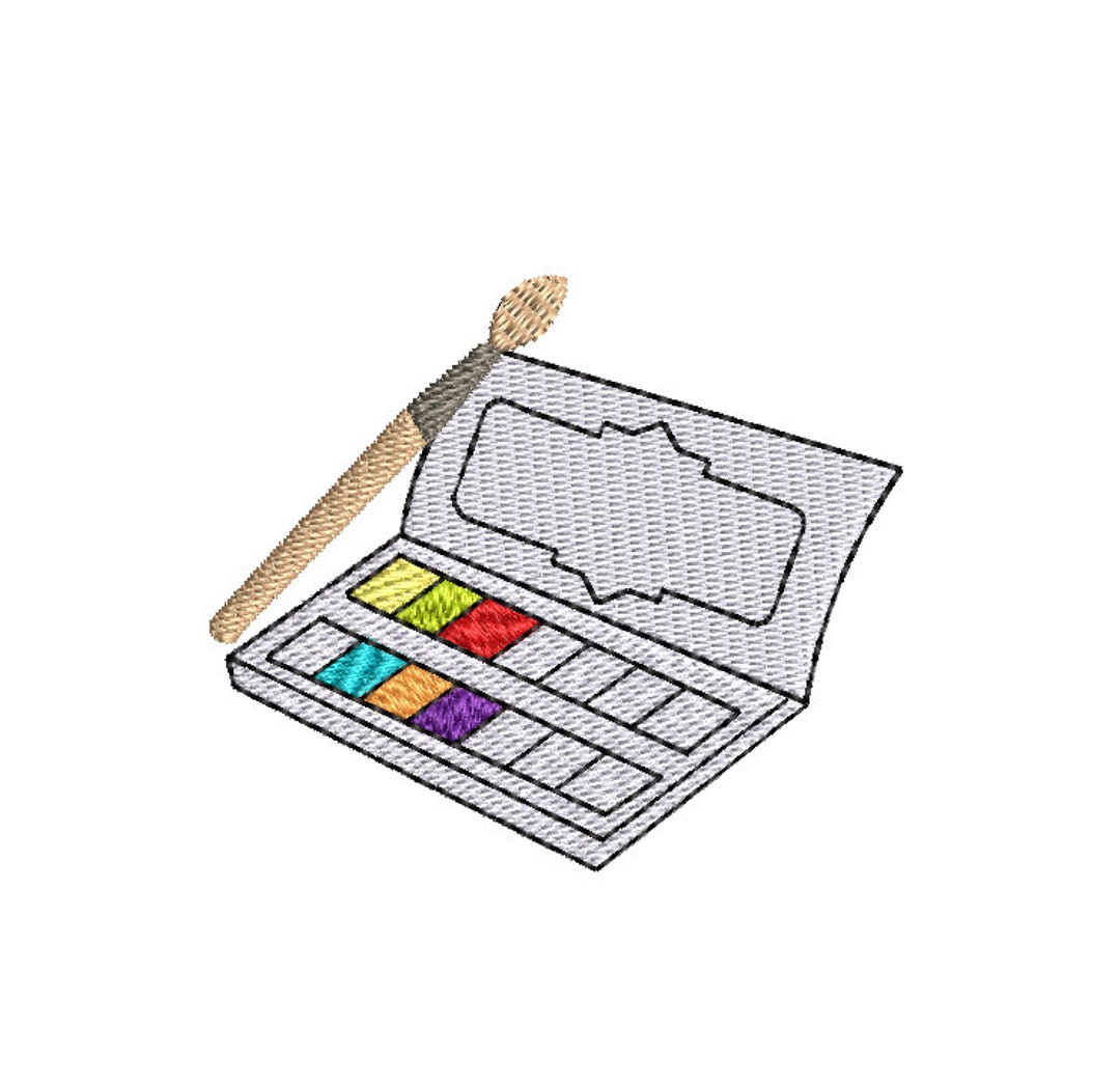 Artist – Paint Box Machine Embroidery Design - Etsy