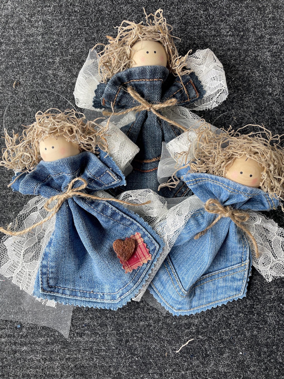 Denim Pocket Angel - Etsy