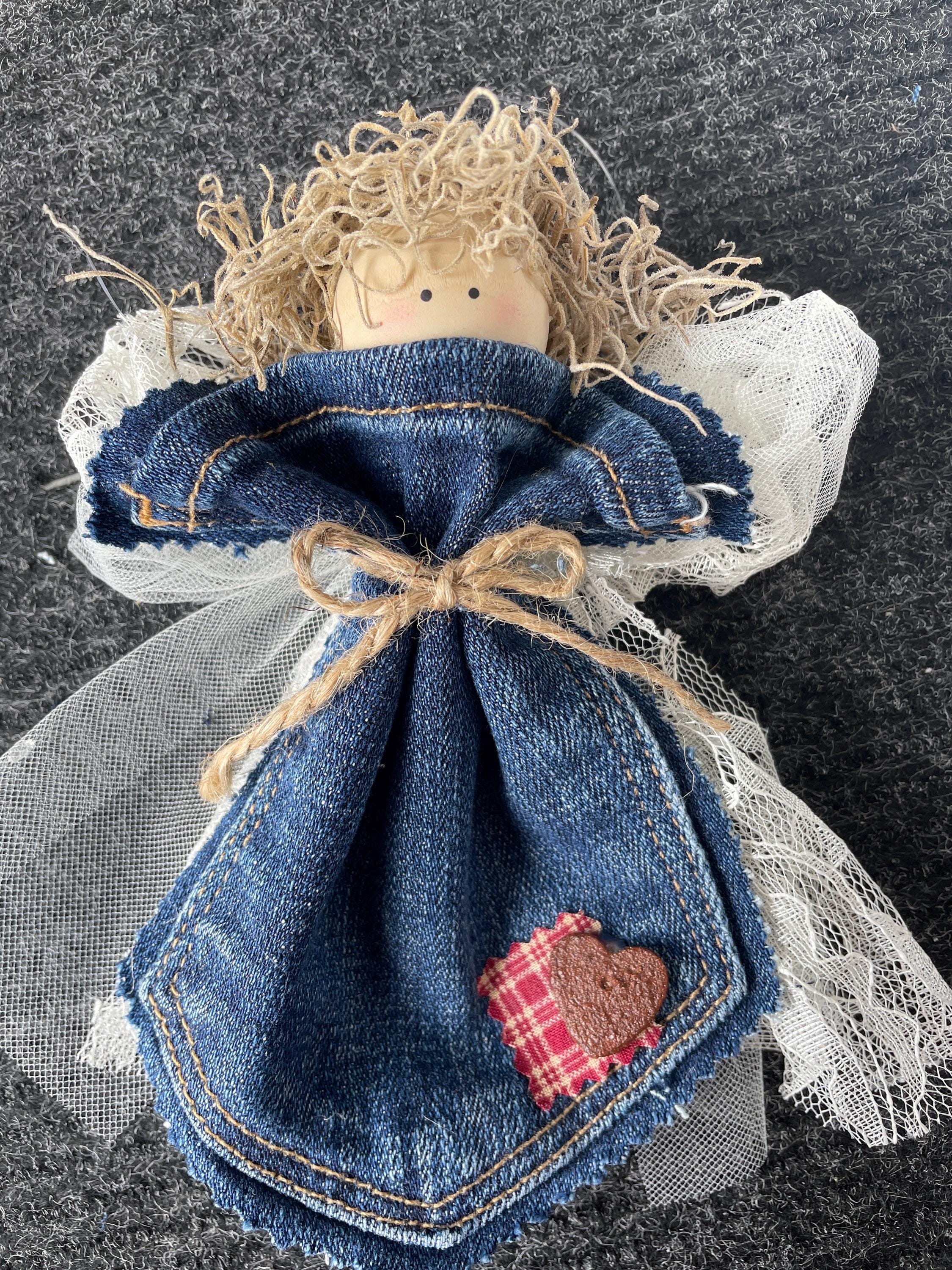 Denim Pocket Angel - Etsy