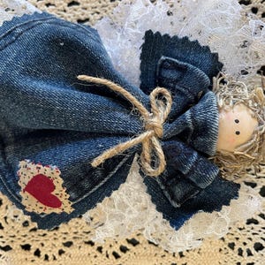 Denim Pocket Angel - Etsy