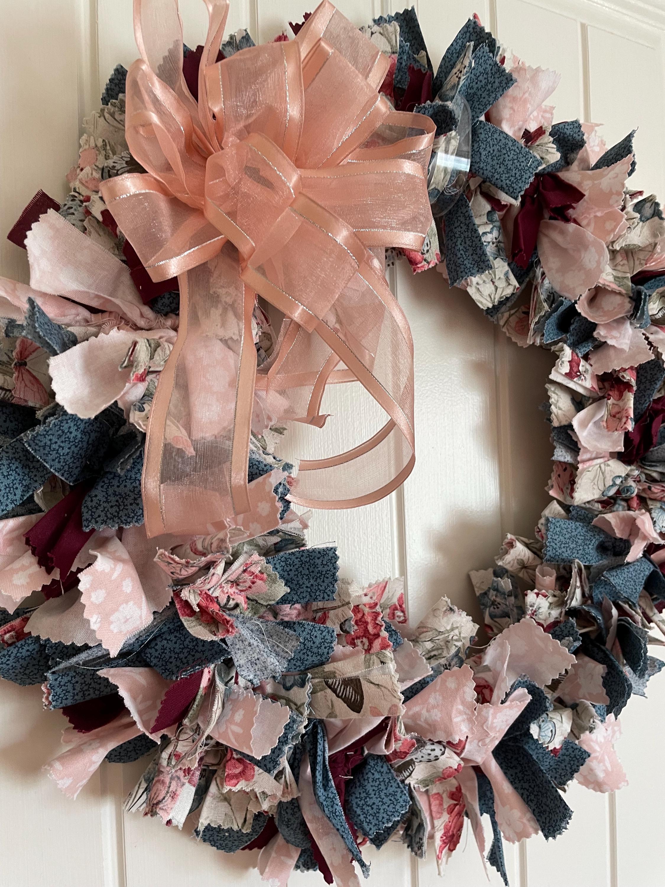 Floral Rag Wreath - Etsy