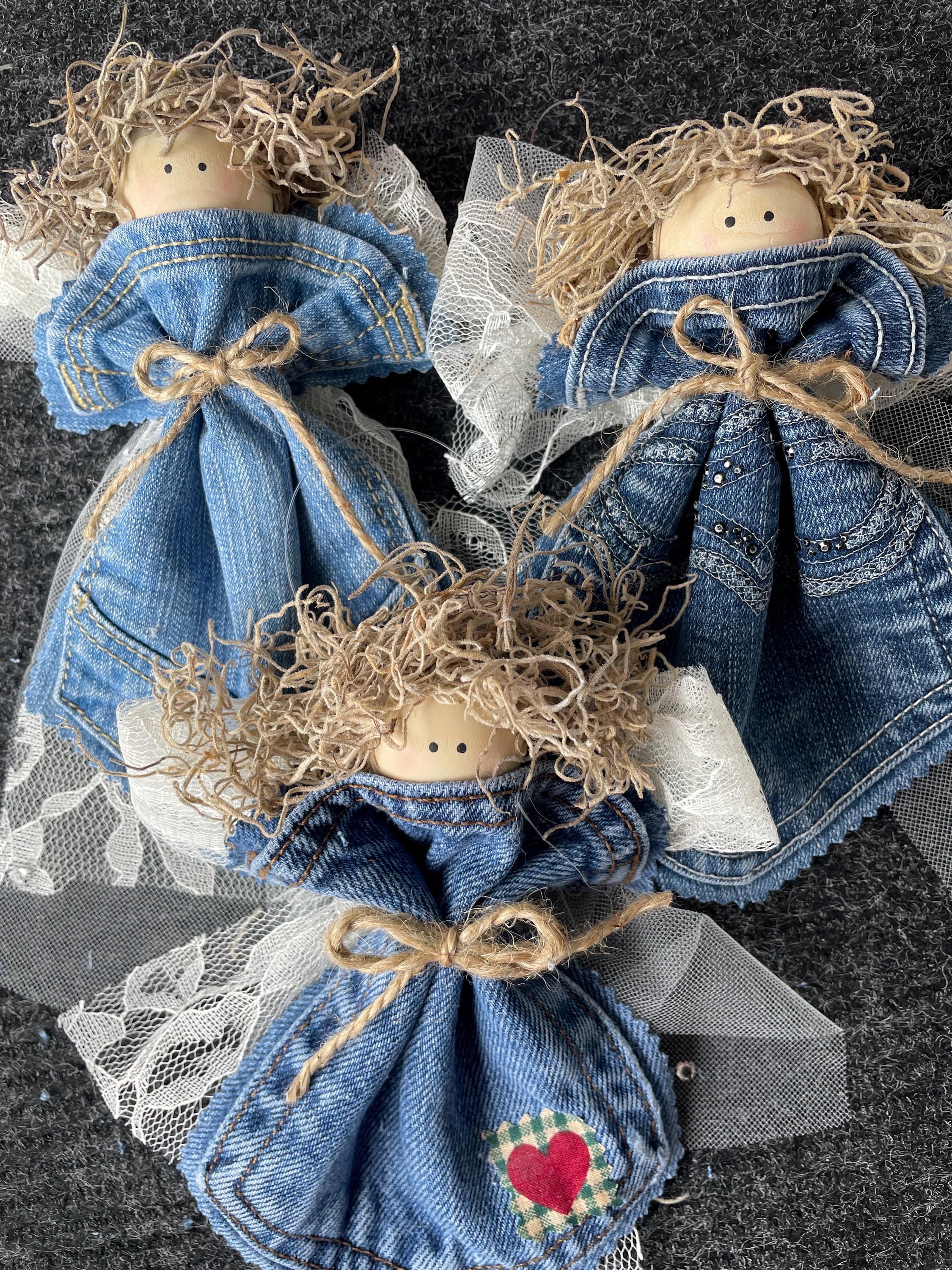 Denim Pocket Angel - Etsy
