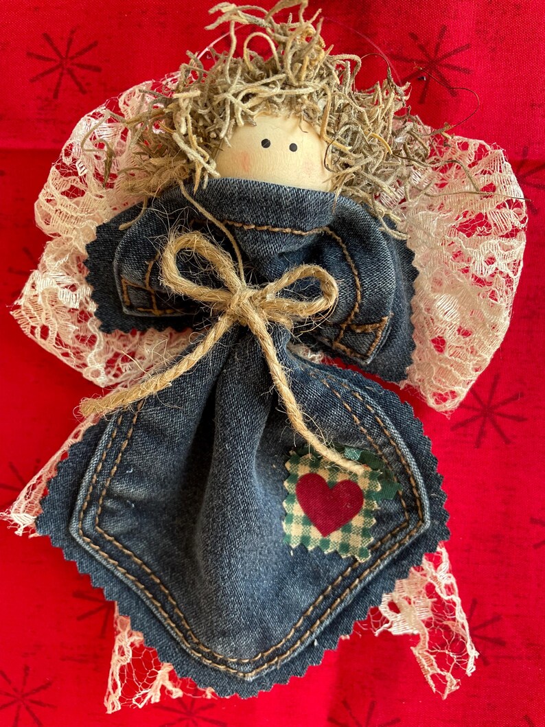 Denim Pocket Angel - Etsy