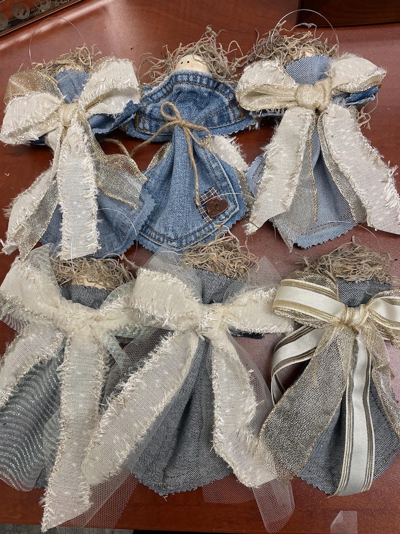 Denim Pocket Angel - Etsy