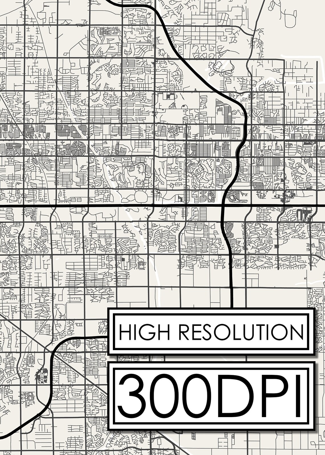 Mesa Arizona Map Arizona Digital Download Mesa Printable - Etsy